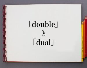 「double」と「dual」の違いとは？分かりやすく解釈 | 意味解説辞典