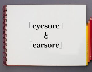 「eyesore」と「earsore」の違いとは？分かりやすく解釈 | 意味解説辞典